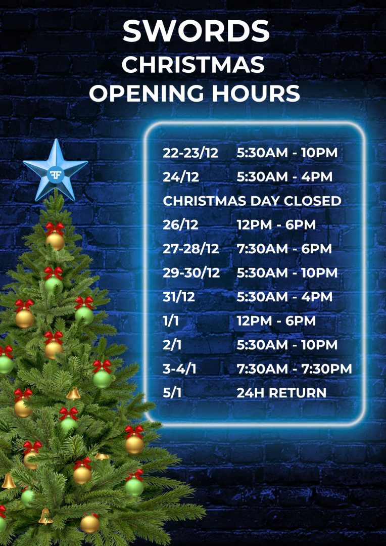 2025 Christmas Opening Hours - FLYEfit